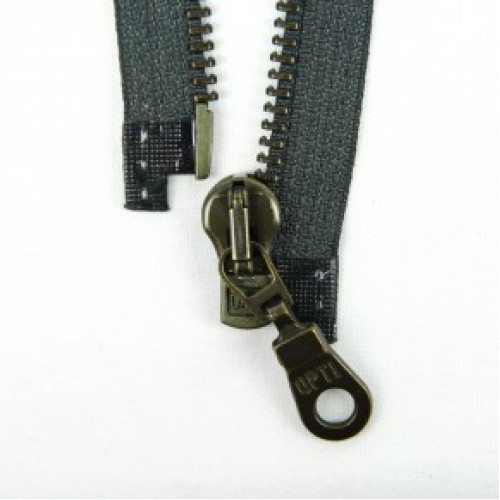 Rits metaal deelbaar antiek goud grof