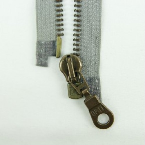 Rits metaal deelbaar antiek goud grof