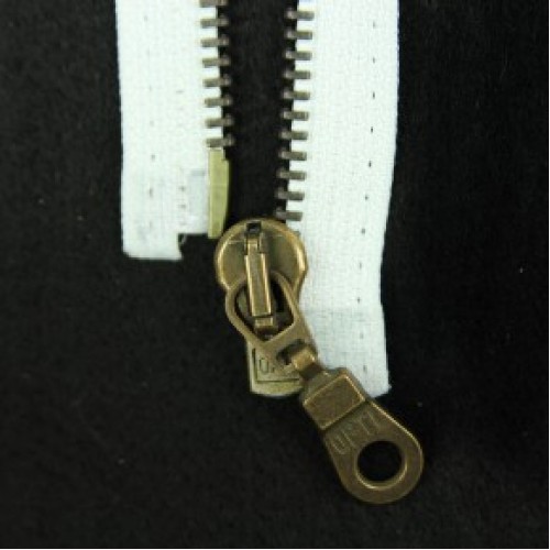 Rits metaal deelbaar antiek goud grof