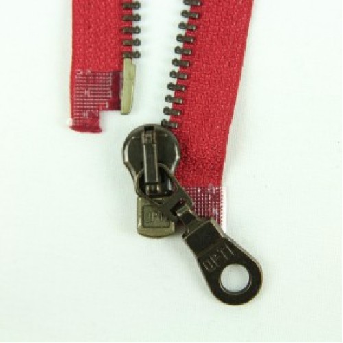 Rits metaal deelbaar antiek goud grof