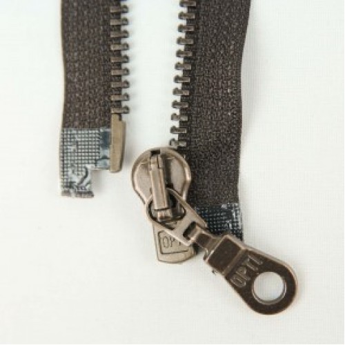 Rits metaal deelbaar antiek goud grof