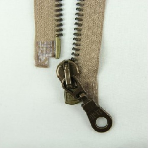 Rits metaal deelbaar antiek goud grof