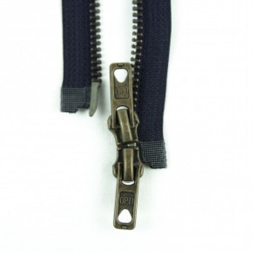 Rits metaal deelbaar tweeweg