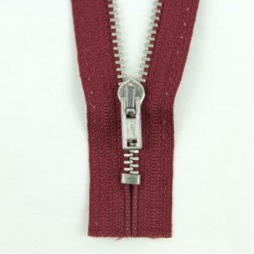 Rits metaal zilver fijn