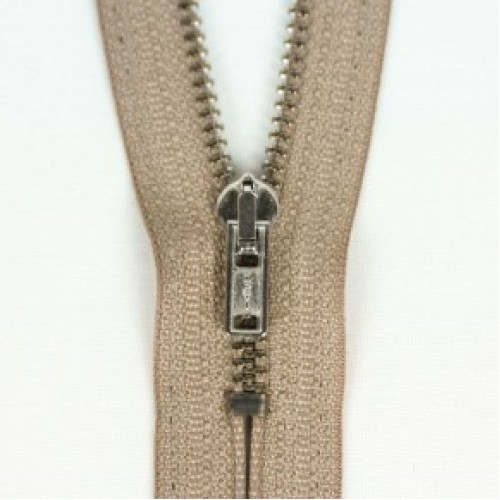 Rits metaal zilver fijn