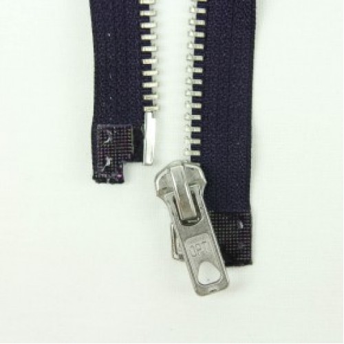 Rits metaal deelbaar Zilver grof