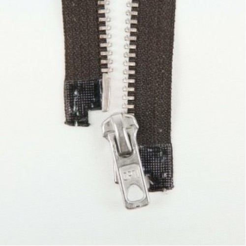 Rits metaal deelbaar Zilver grof