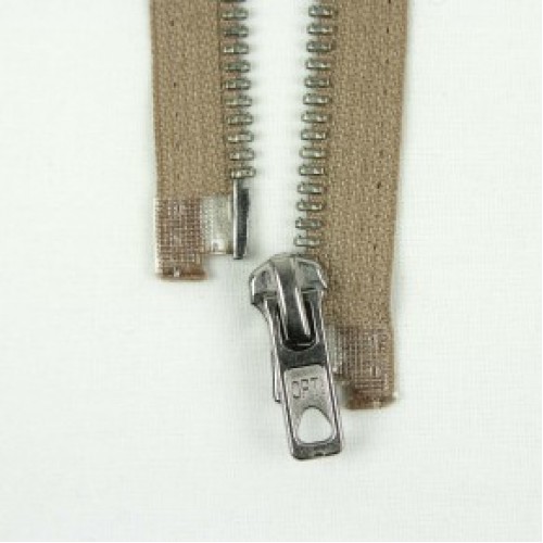 Rits metaal deelbaar Zilver grof
